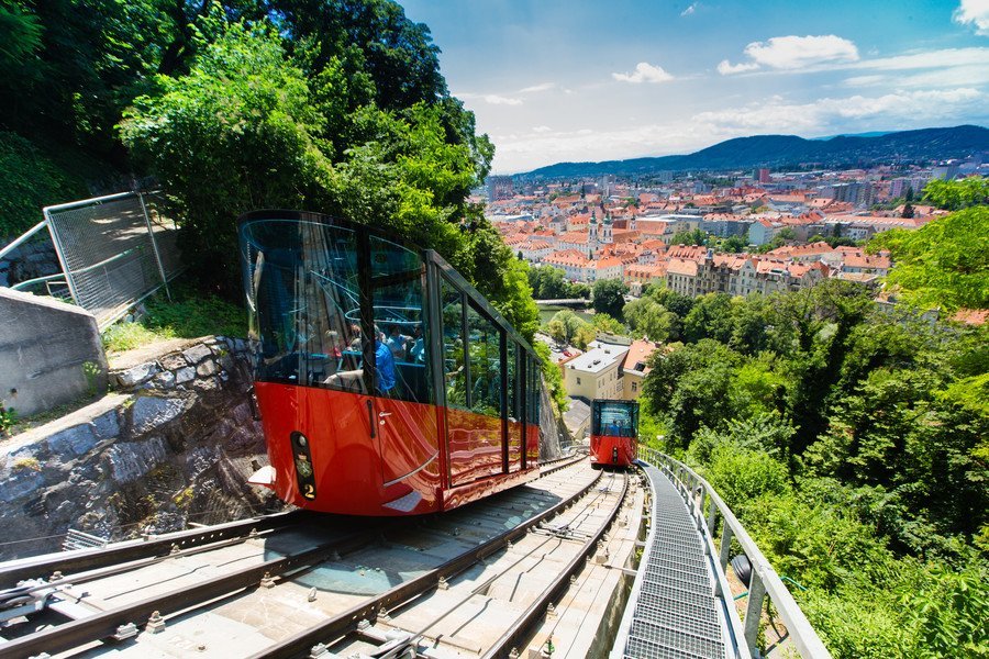 Kanyar-siklót láttatok már? – Graz, Schlossbergbahn | Kiránduló